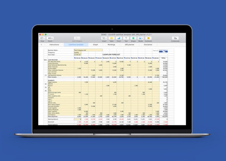 Basic Cashflow Template - Clearview